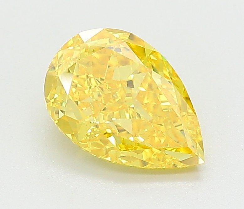 381-33 Pear 1.29 Fancy Vivid Yellow VS1 N/A