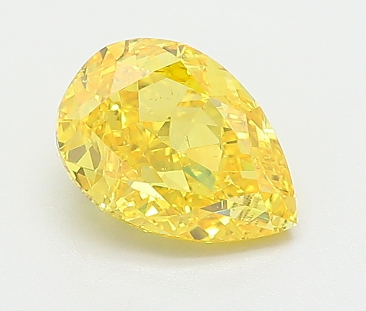 381-89 Pear 1.22 Fancy Vivid Yellow SI1 N/A