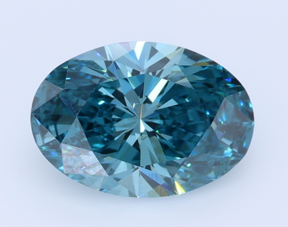 CBB-2 Oval 1.13 Fancy Vivid Greenish Blue VS1 N/A