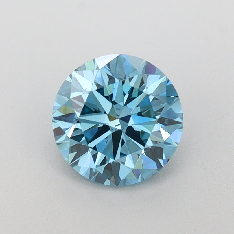 CBB-526 Round 1.03 Fancy Vivid Blue SI1 EX