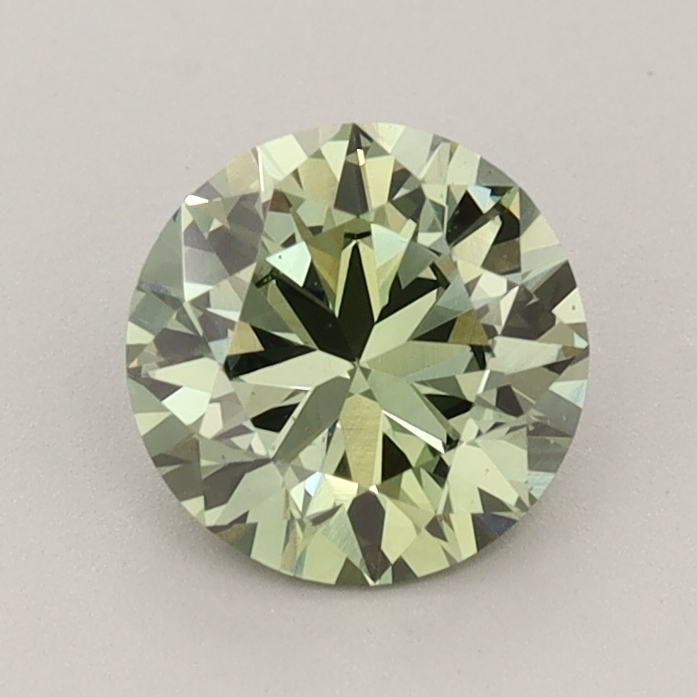 G-326 Round 1.02 Fancy Vivid Green VS1 F