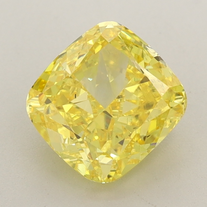 YY-51 Cushion 1.51 Fancy Vivid Yellow VS2 N/A